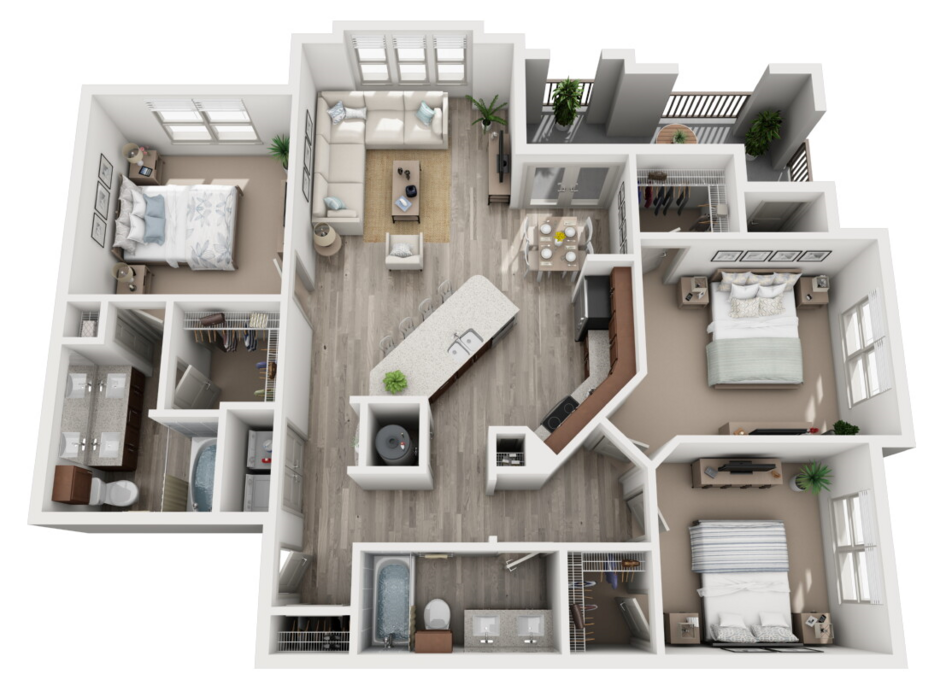 1-3 Bedroom Apartments in Pflugerville, TX | Enclave Falcon Pointe